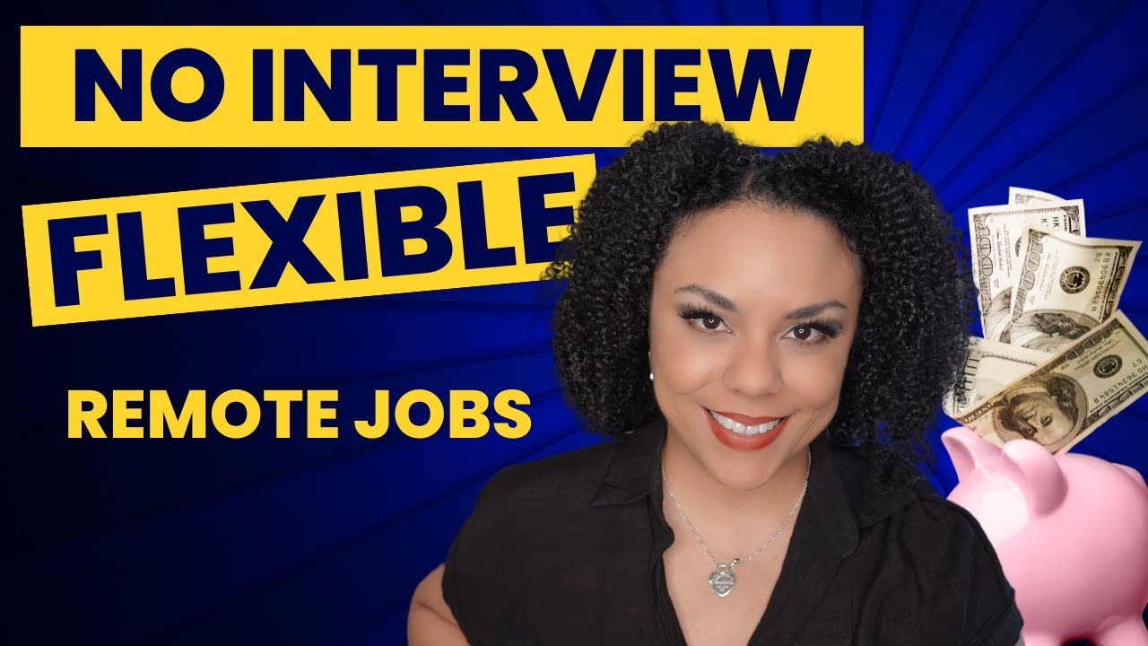 Part Time, Flexible No Interview Remote Jobs 2024! - Cash Flow Clone